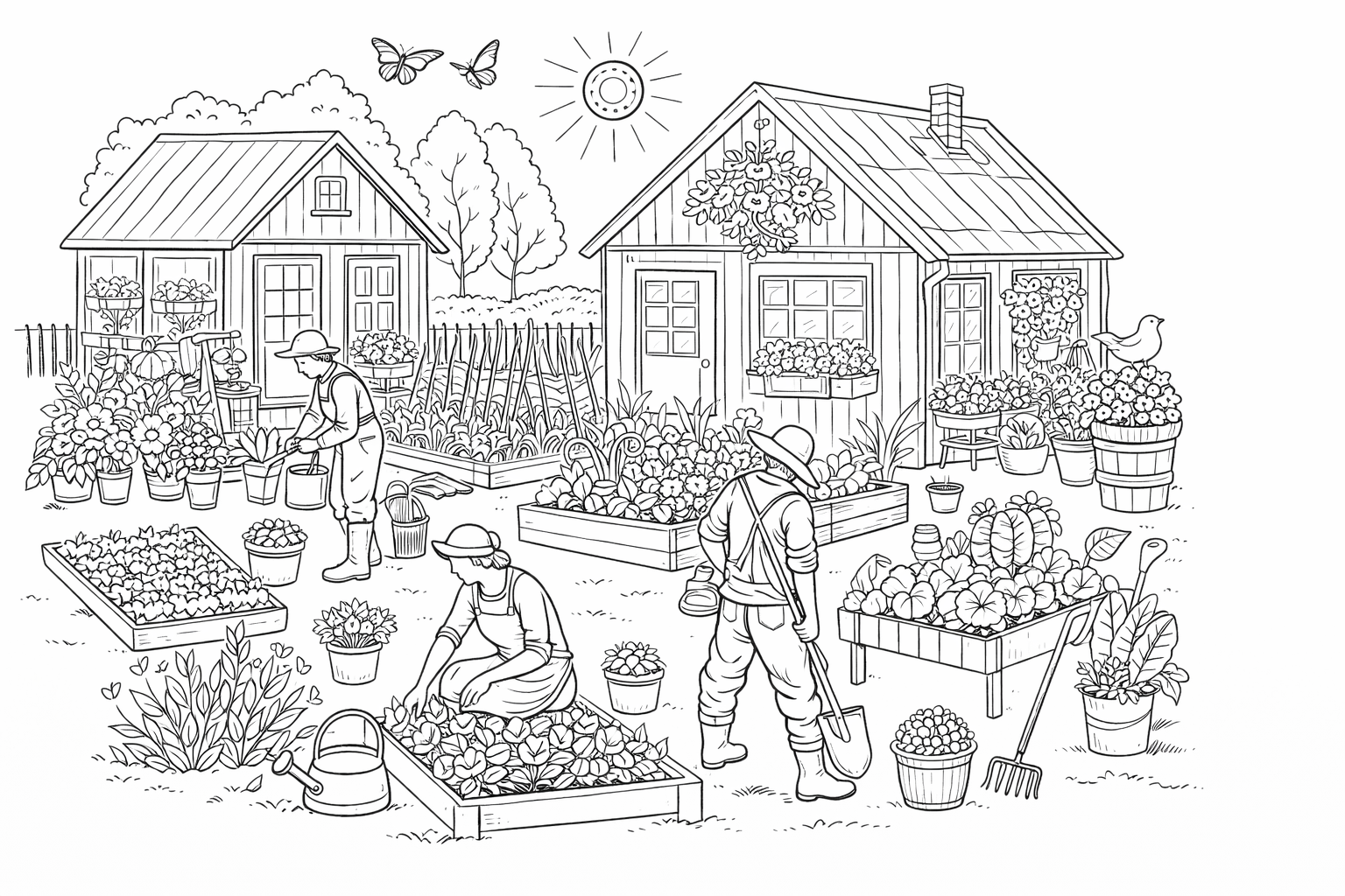 Spring Gardening - Creative Coloring World