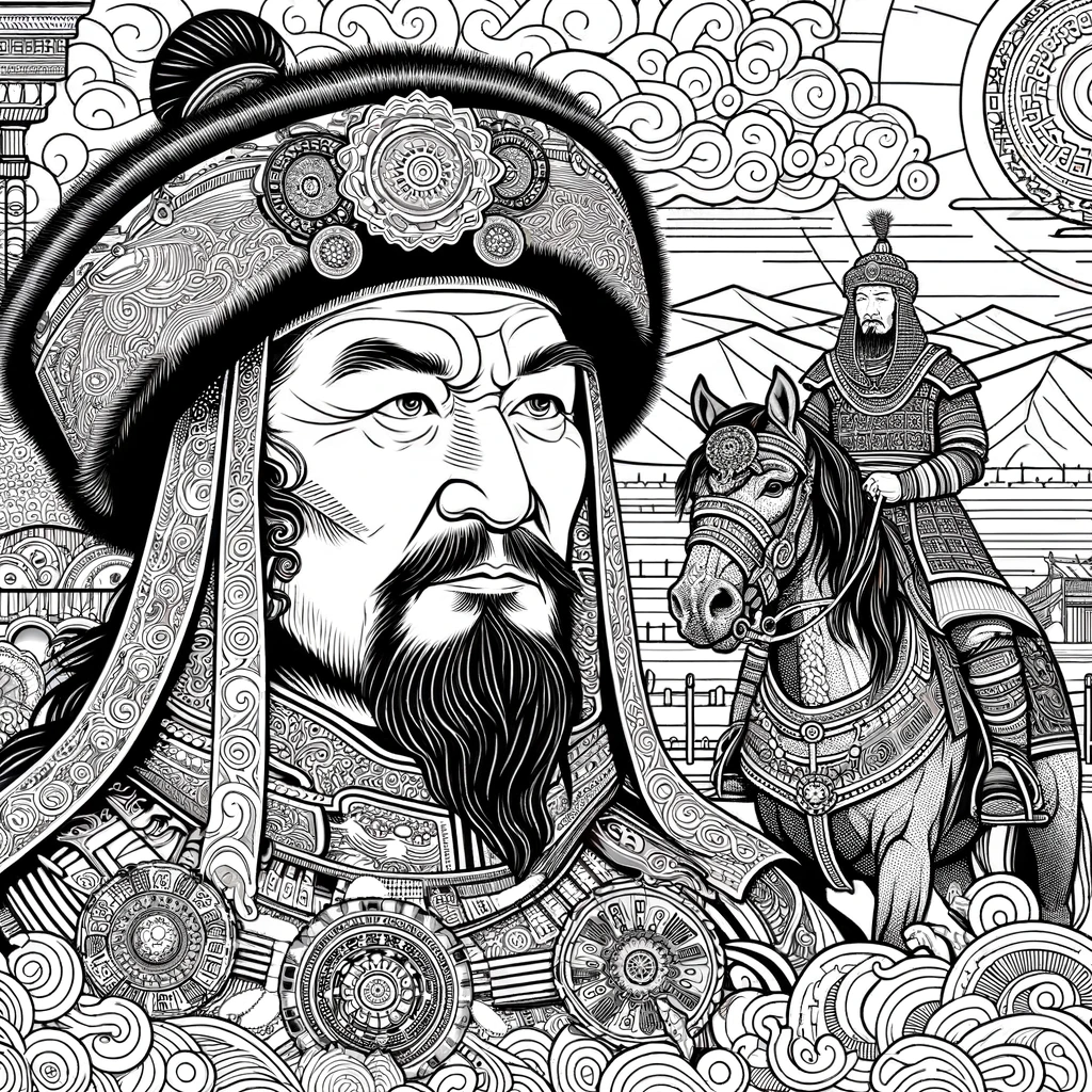 Genghis Khan - Creative Coloring World